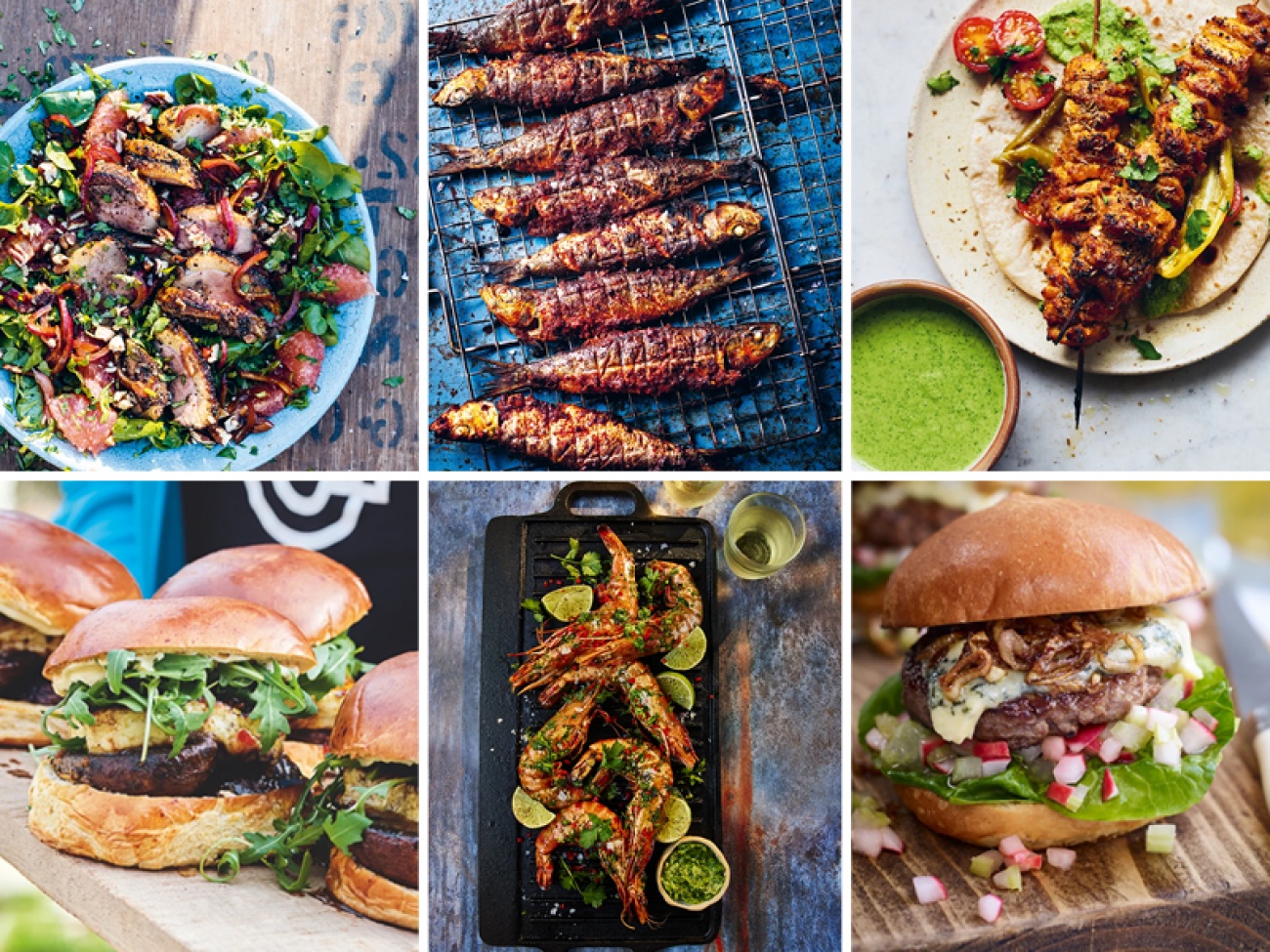 Barbecue Recipes Ideas including Halloumi Burgers, Skewers and Salads ...