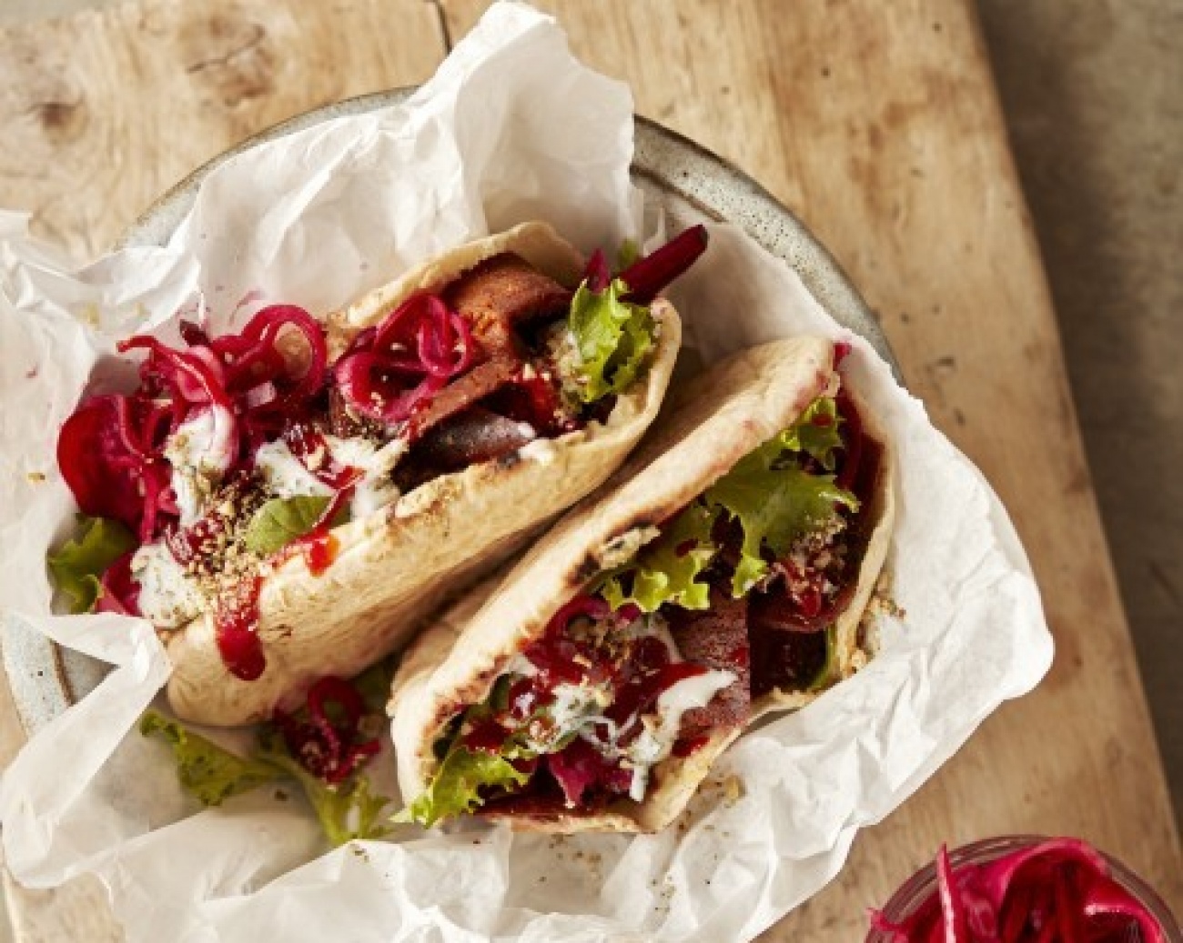 Donner Kebabs with Pink Pickle | Living North