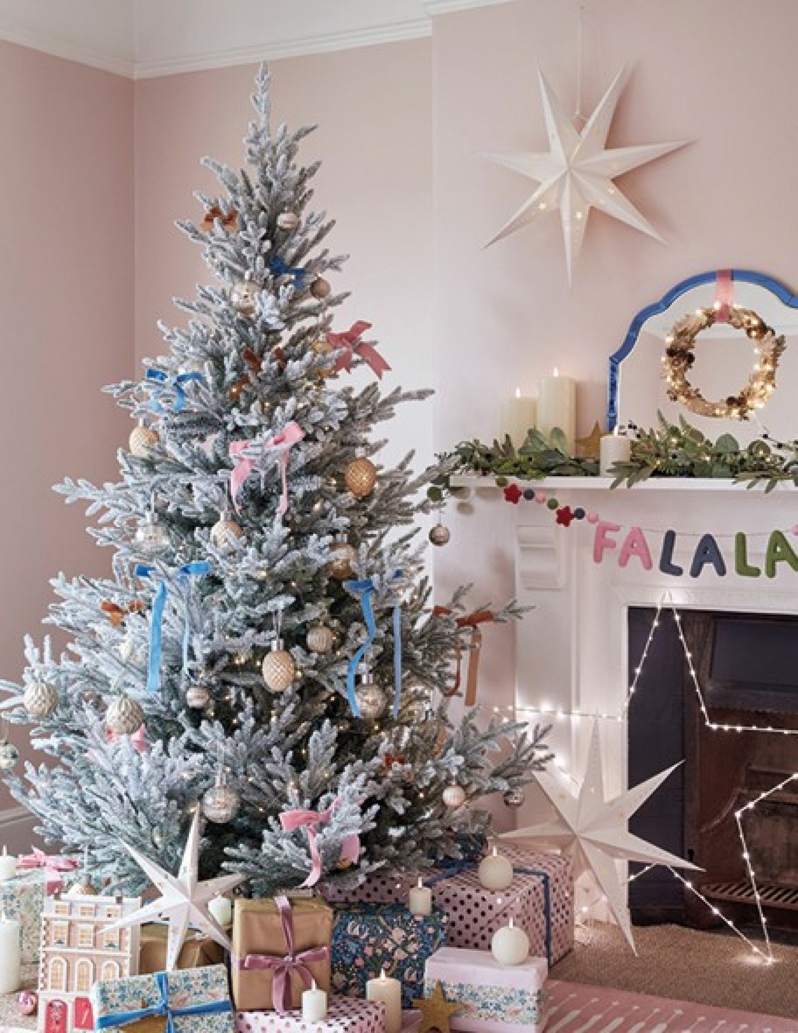 Pretty Pink and Pastel Christmas Decorations from Dobbies, Dunelm and ...