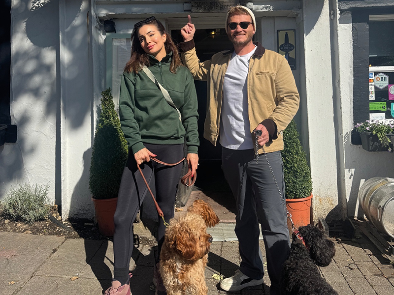 Emmerdale Actors Matthew Wolfenden and Roxy Shahidi Yorkshire Walk on ...